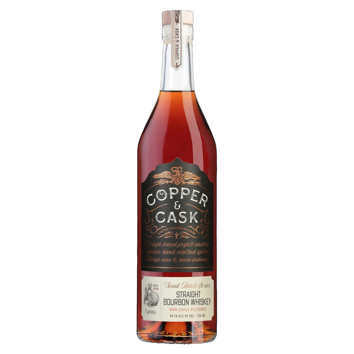 Copper & Cask 9 Years Small Batch 6 Straight Bourbon Whiskey – De Wine ...