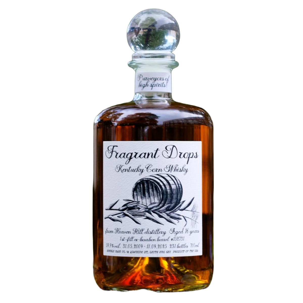 Heaven Hill Fragrant Drops 16 Year Single Cask Corn Whisky – De Wine ...