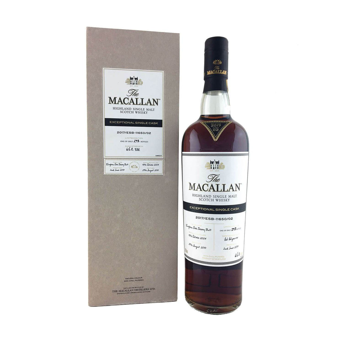 Macallan Exceptional Single Cask Single Malt Scotch Whisky – De Wine ...