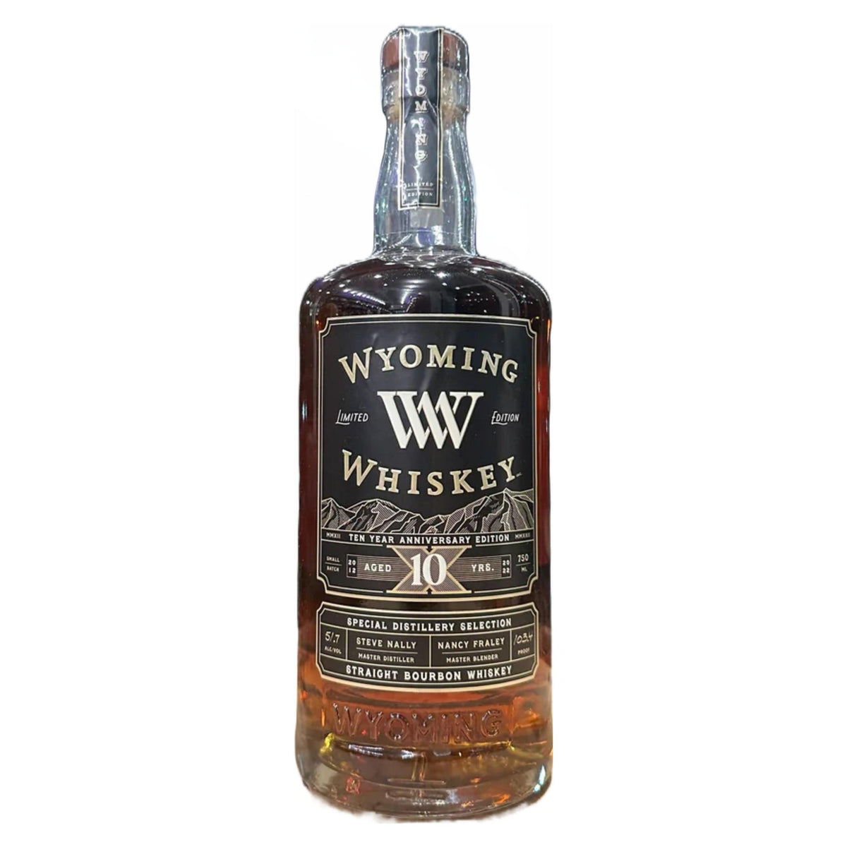 Wyoming Whiskey 10 Years Anniversary Edition Straight Bourbon Whiskey ...