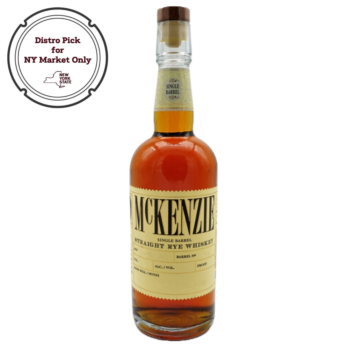 McKenzie Single Barrel Rye – De Wine Spot - Rare Spirits & Curated Wine ...